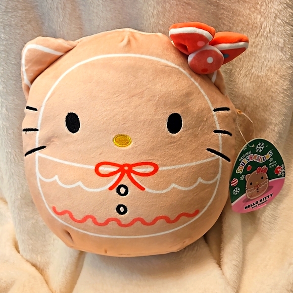 Squishmallows | Toys | 8 Gingerbread Hello Kitty Sanrio Squishmallow ...